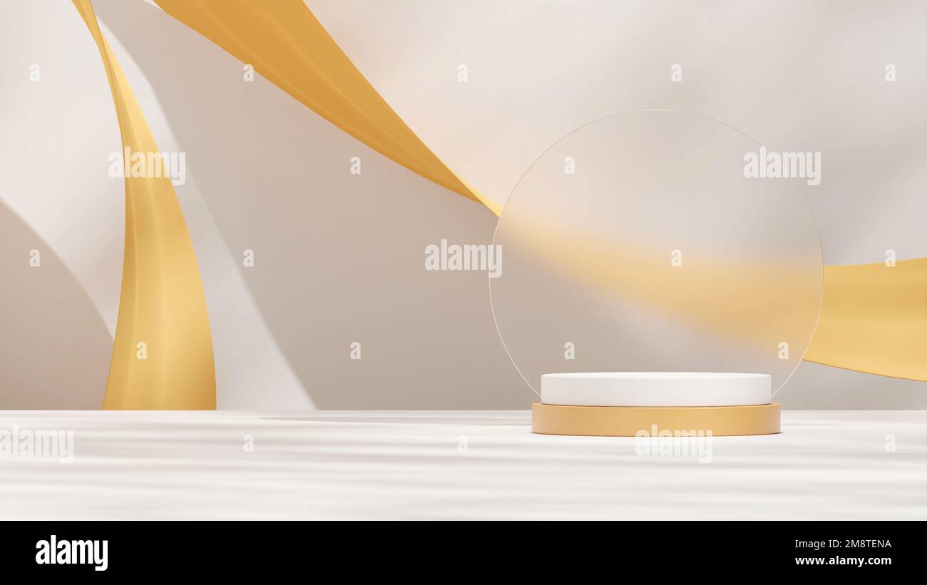 A beautiful minimalistic design of geometric frames and podiums for ...
