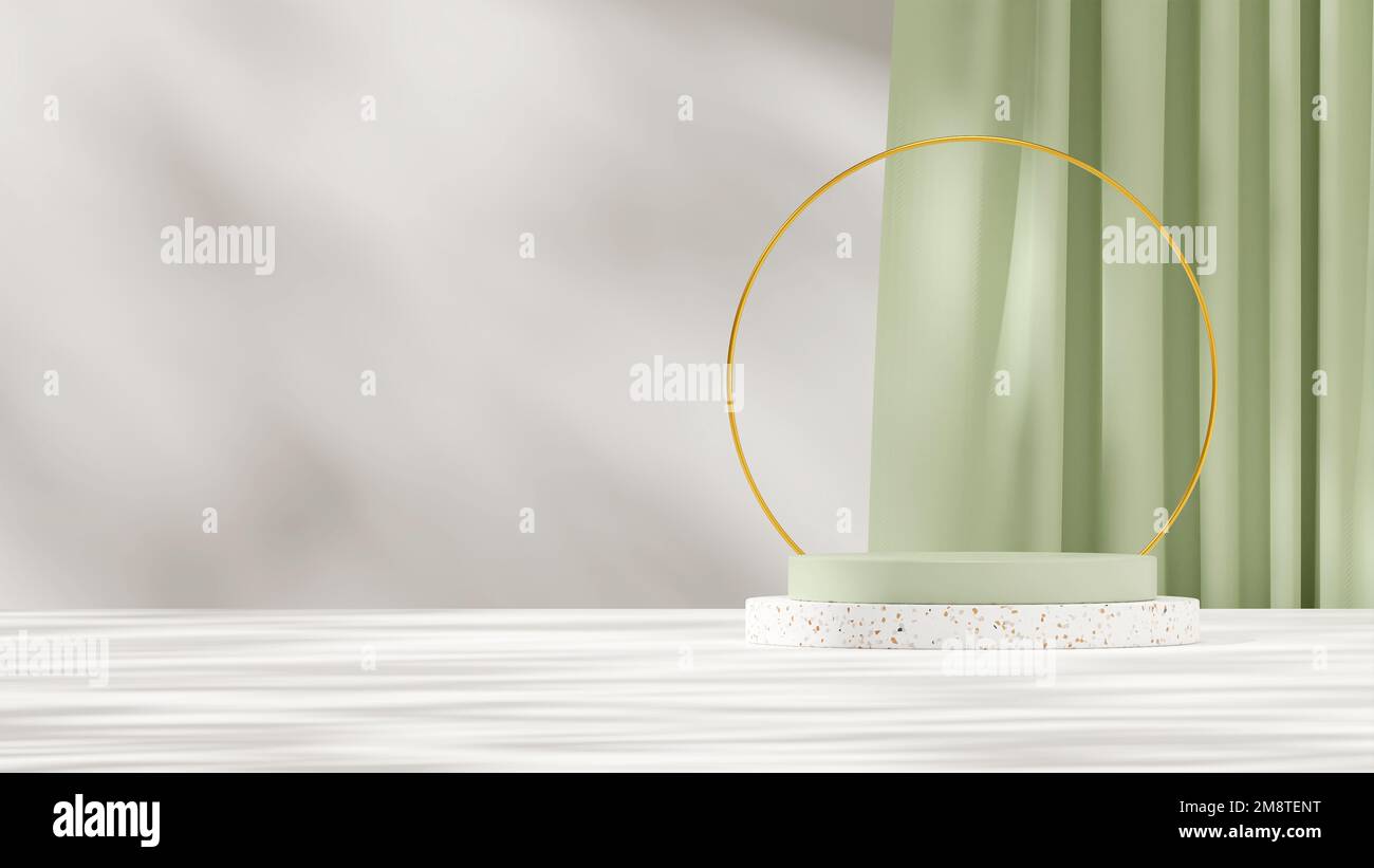 A beautiful minimalistic design of geometric frames and podiums for ...