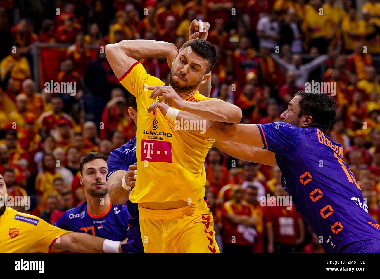 CRACOW, POLAND - JANUARY 15: Filip Kuzmanovski of North Macedonia ...