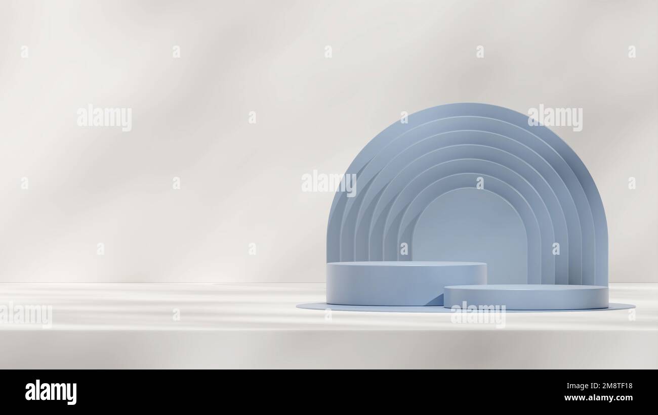 A beautiful minimalistic design of geometric frames and podiums for ...