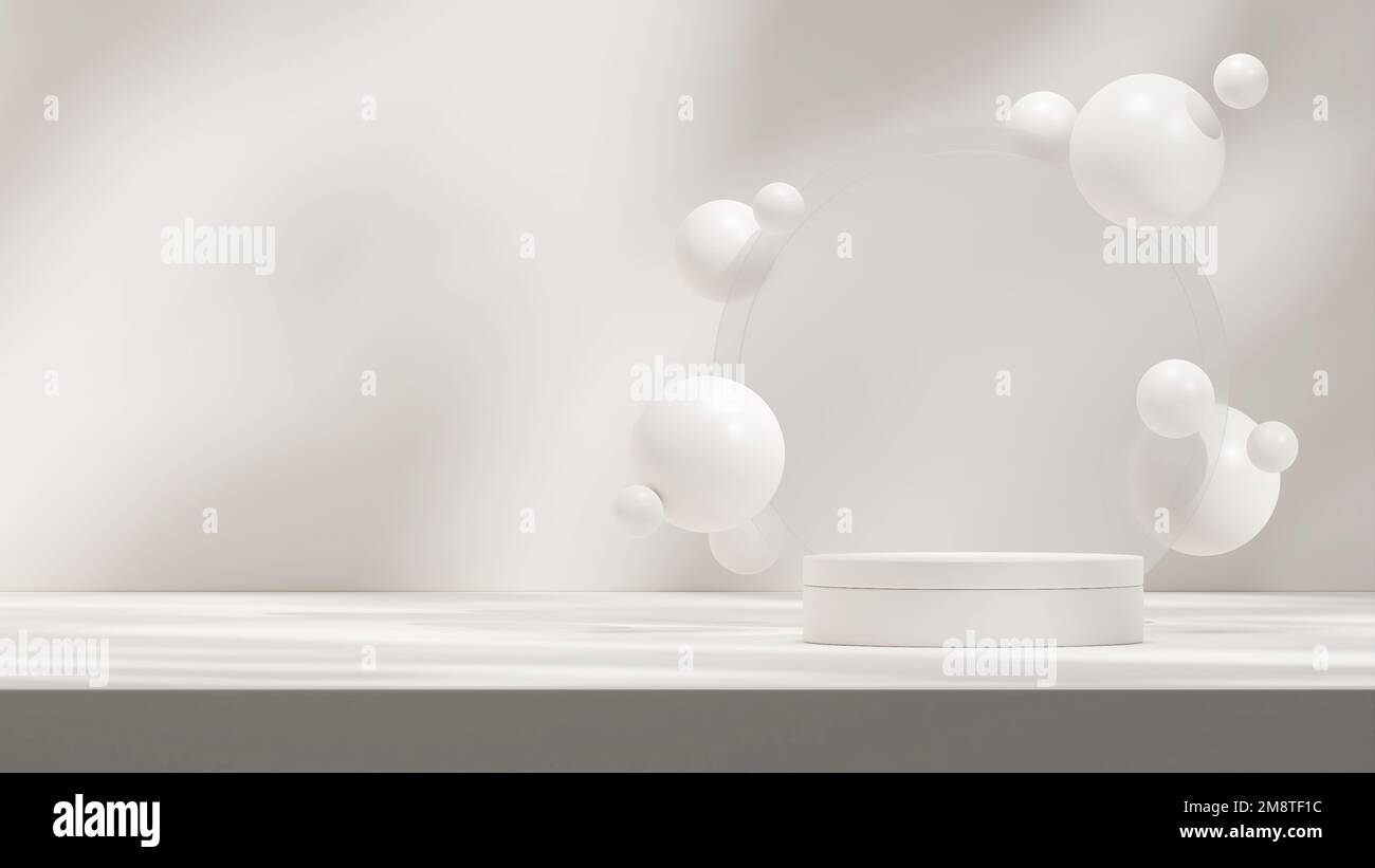A beautiful minimalistic design of geometric frames and podiums for ...