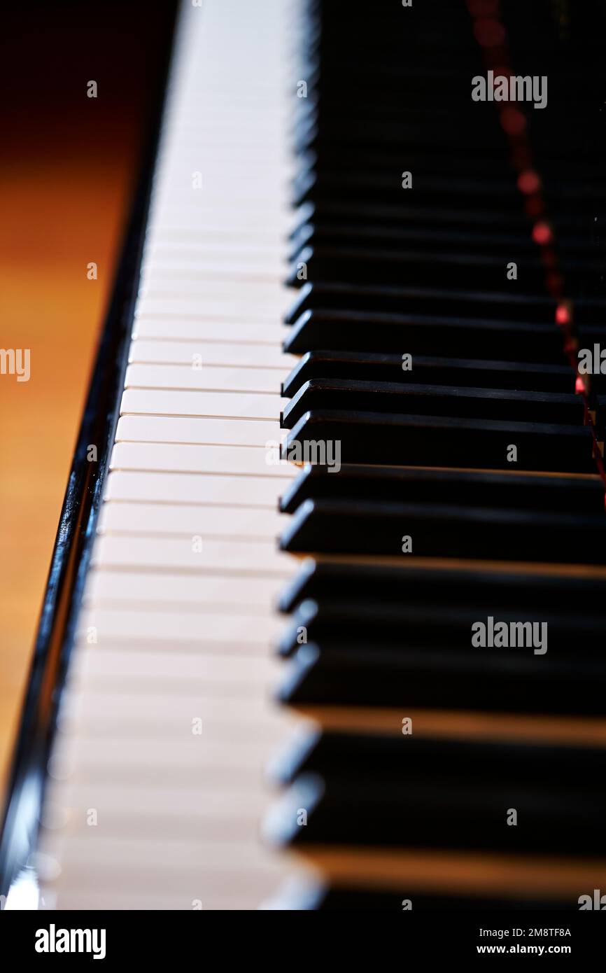 piano keys close up Stock Photo - Alamy