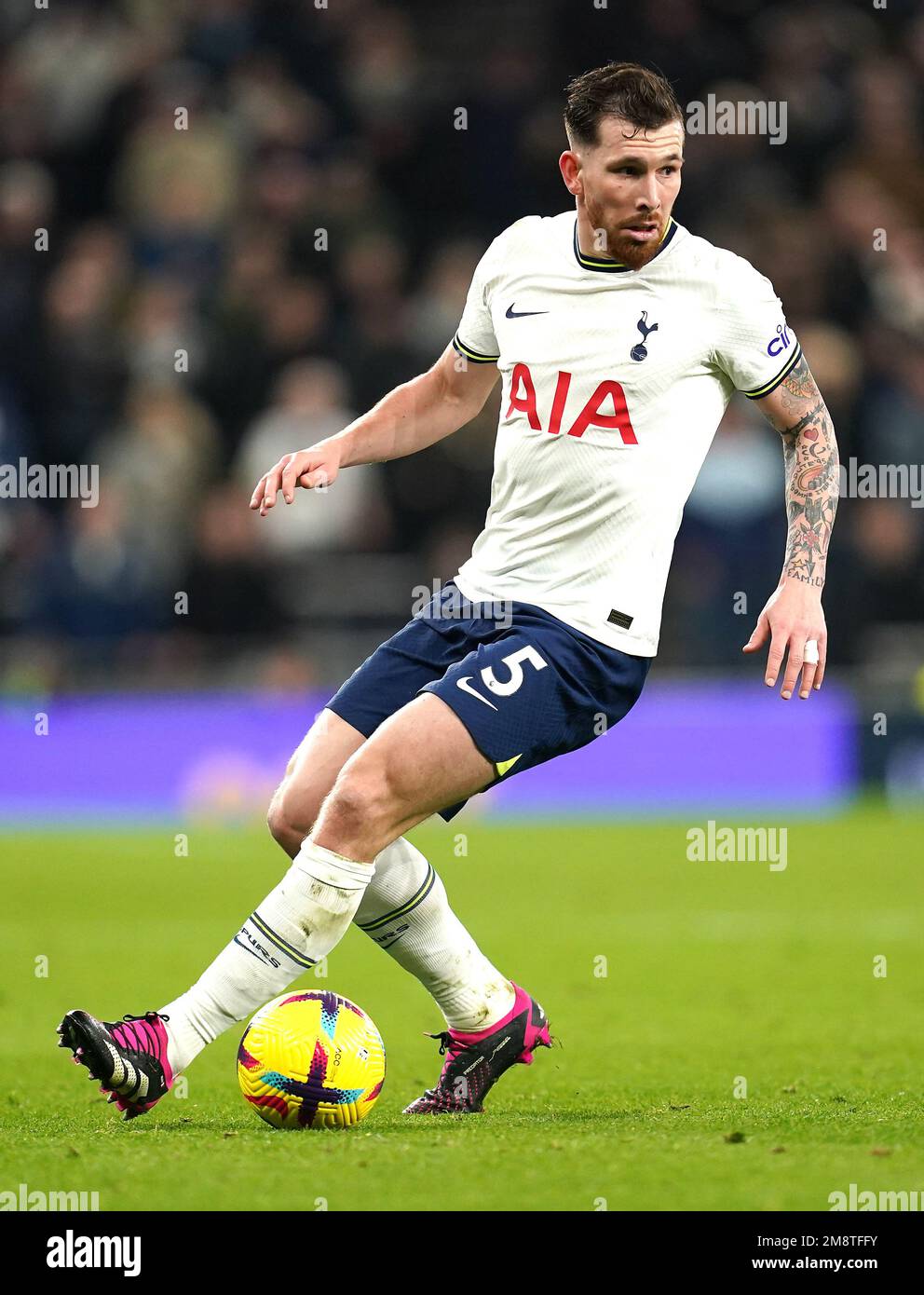 Tottenham Hotspur's Pierre-Emile Hojbjerg in action during the Premier ...