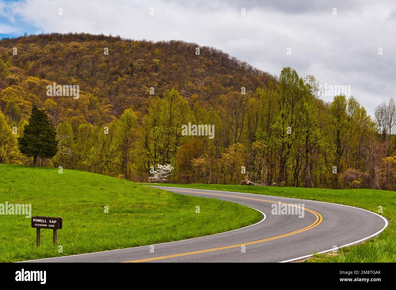 Cruising on Skyline Drive through Powell Gap on a Spring Day ...