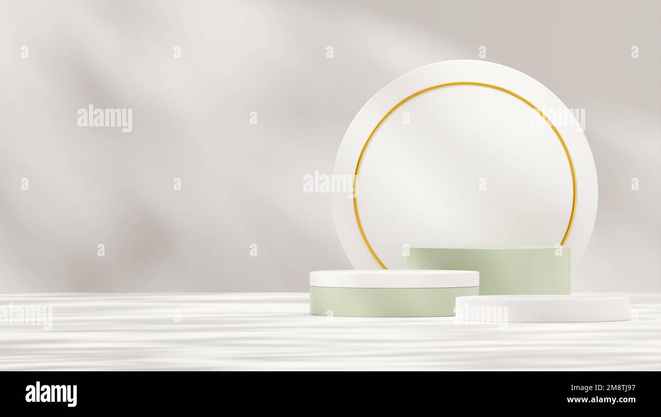 A beautiful minimalistic design of geometric frames and podiums for ...