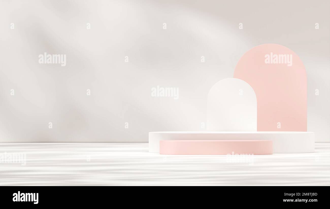 A beautiful minimalistic design of geometric frames and podiums for ...