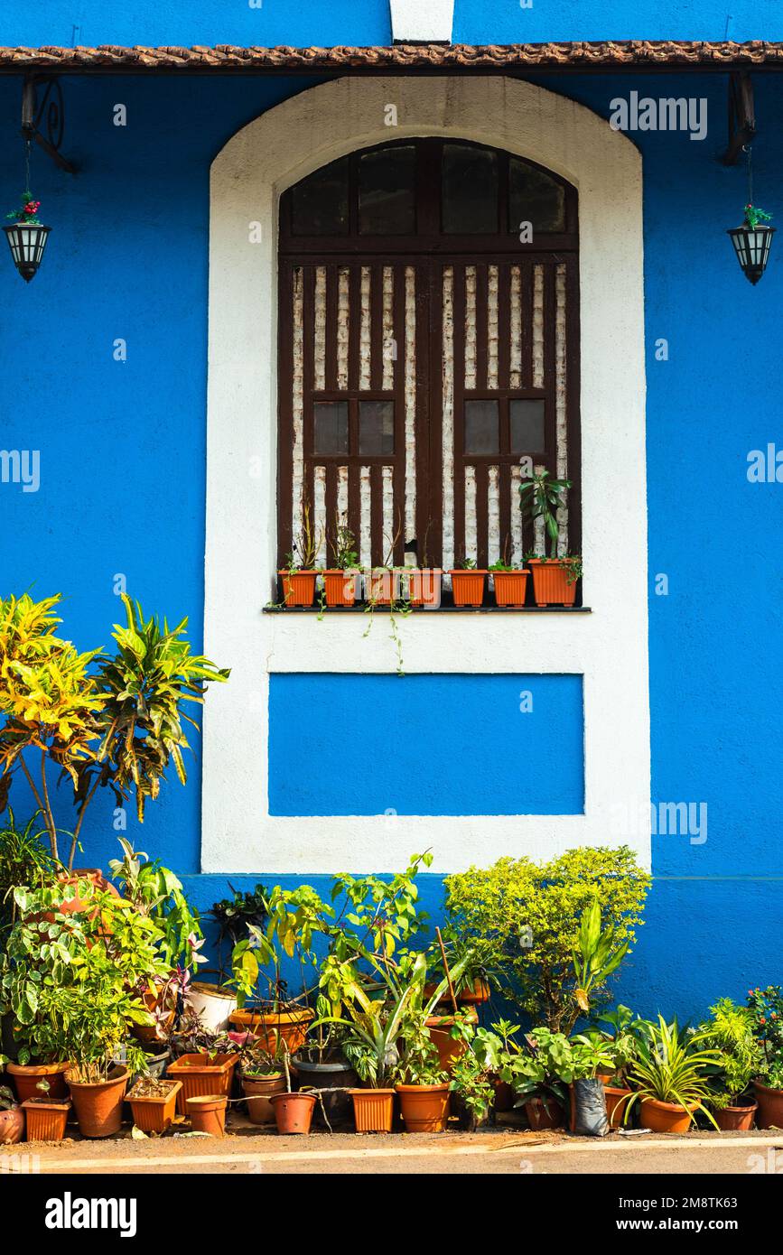 Panaji, Goa, India, January 7 2023: Vintage Buildings and colourful ...