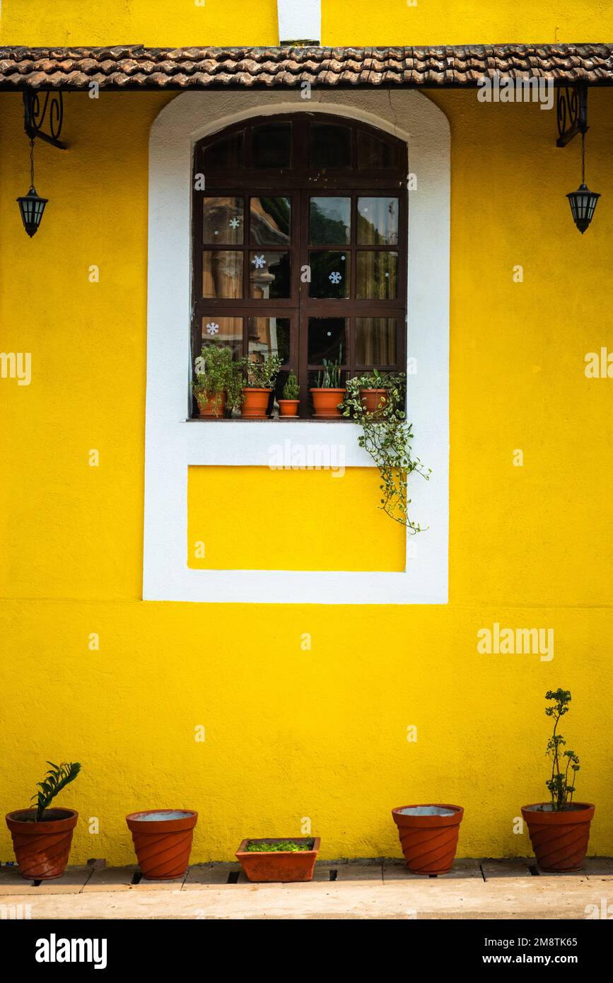 Panaji, Goa, India, January 7 2023: Vintage Buildings and colourful ...