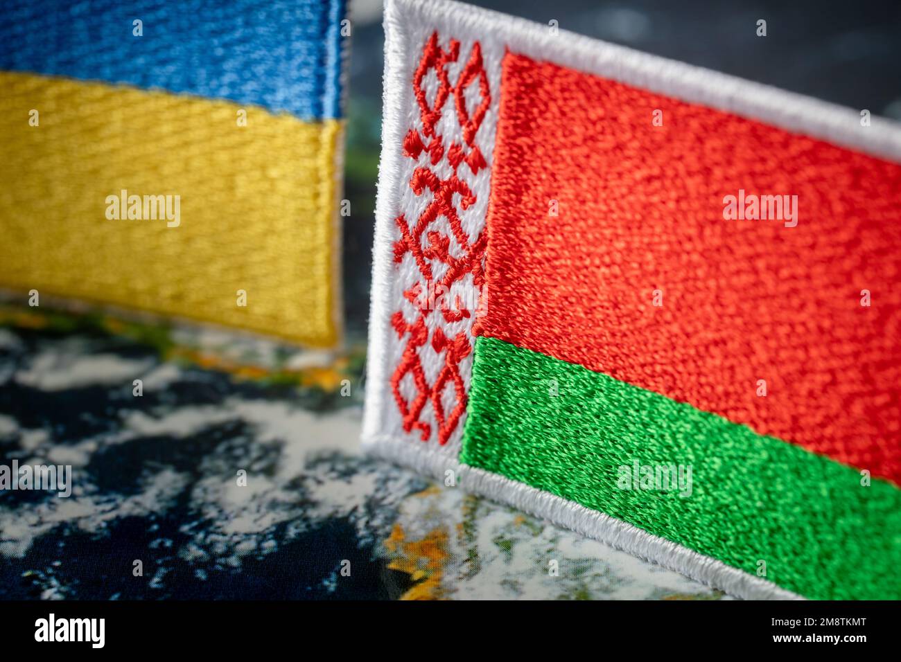 Russia vs belarus political conflict and war concept hi-res stock ...