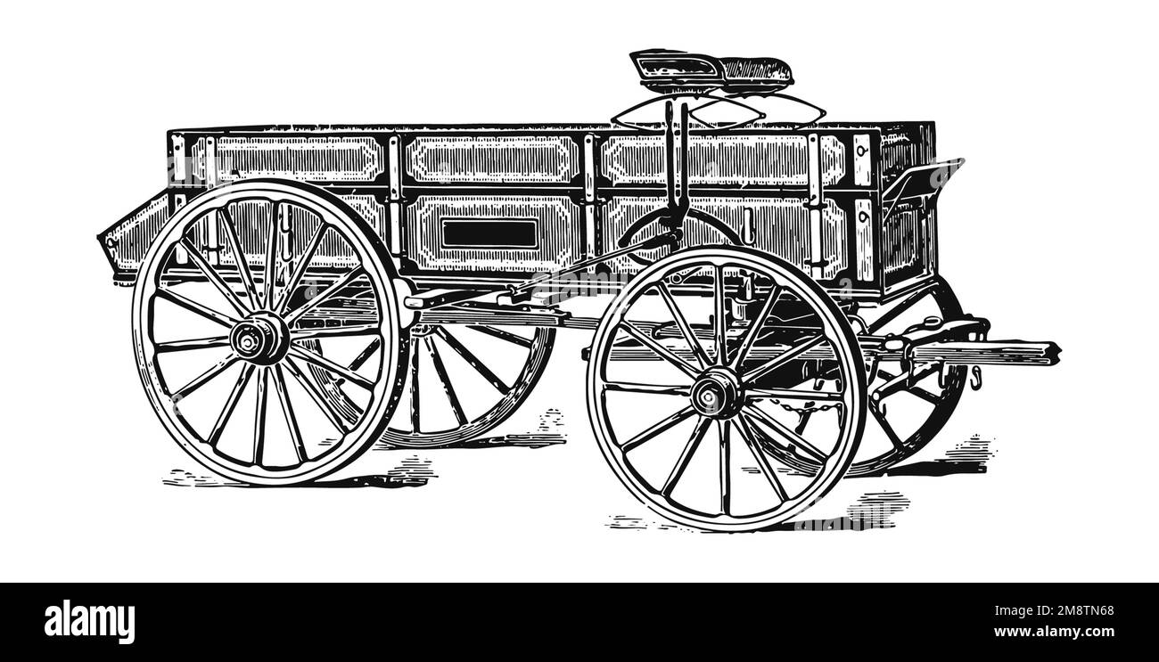 Vintage horse carriage, XIX century illustration Stock Photo - Alamy Vintage horse carriage, XIX century illustration Stock Photo - Alamy