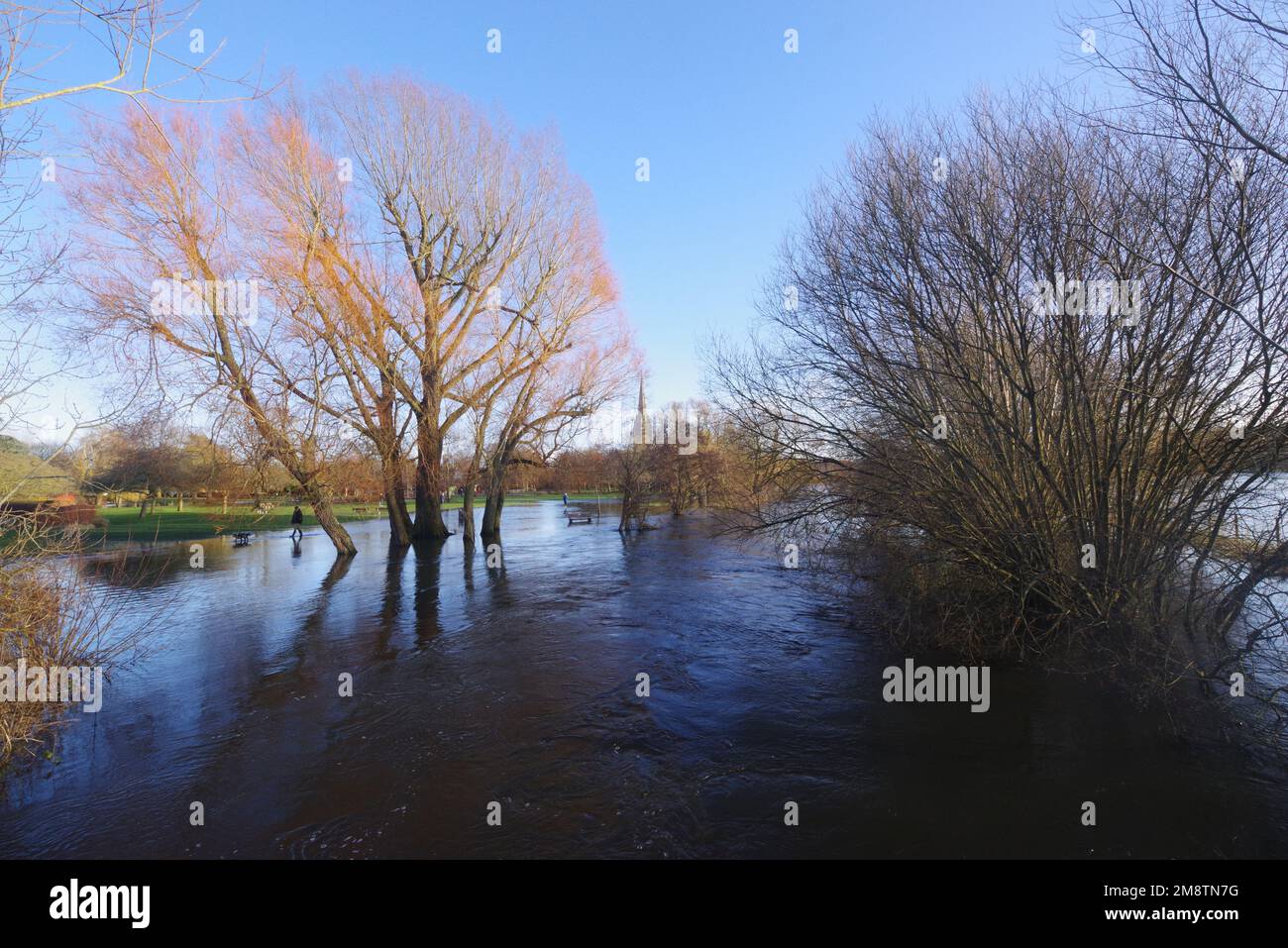 Avon river in salisbury bursts its banks hi-res stock photography and ...