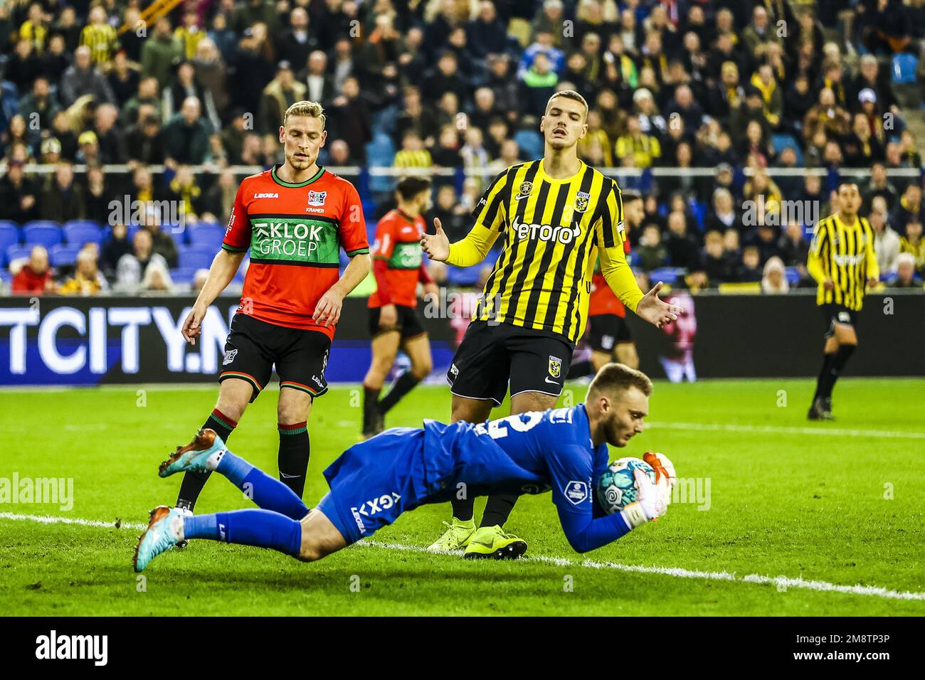 ARNHEM - Joris Kramer of NEC Nijmegen, Simon van Duivenbooden of ...
