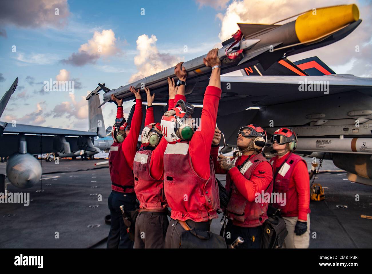 Philippine Sea. 6th Jan, 2023. U.S. Navy Sailors remove ordnance from ...