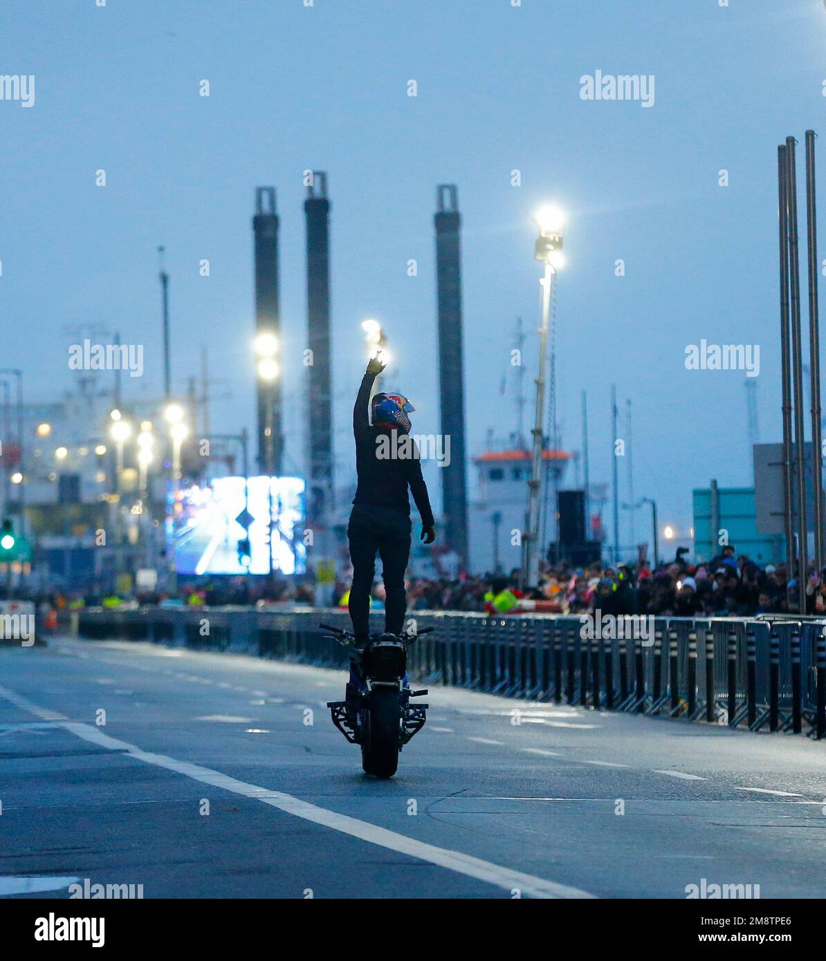 North Wall Quay, Dublin, Ireland. 15th Jan, 2023. Red Bull Showrun ...