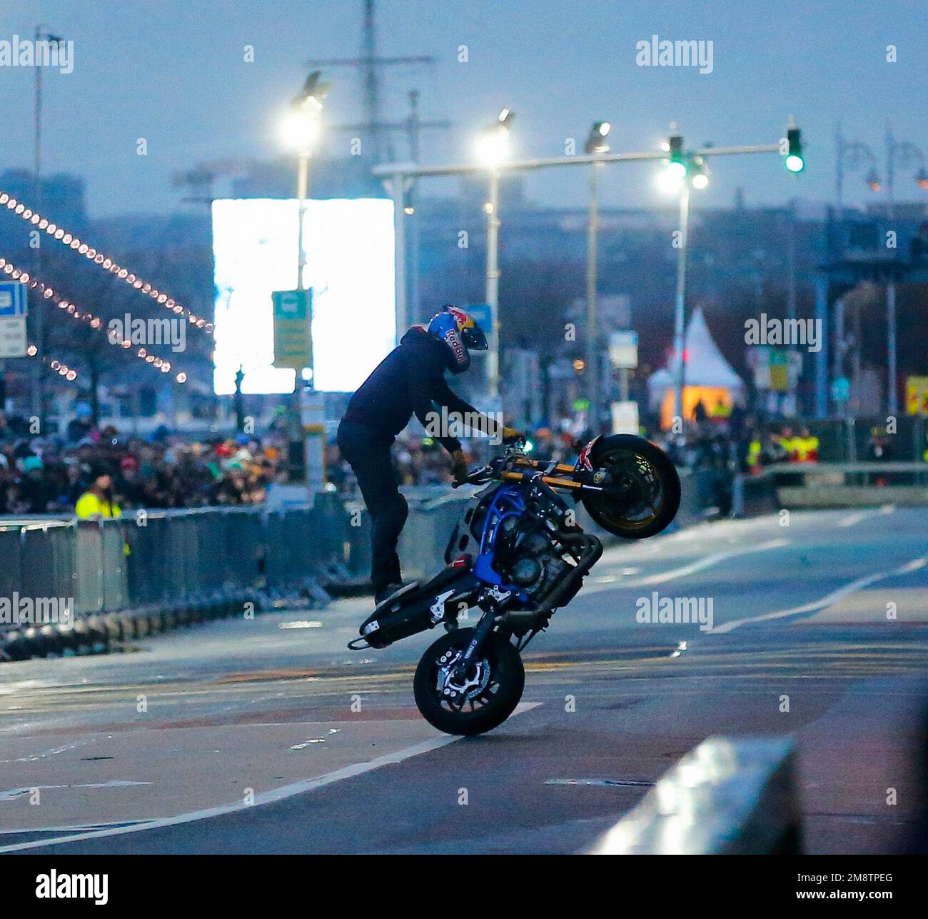 North Wall Quay, Dublin, Ireland. 15th Jan, 2023. Red Bull Showrun ...