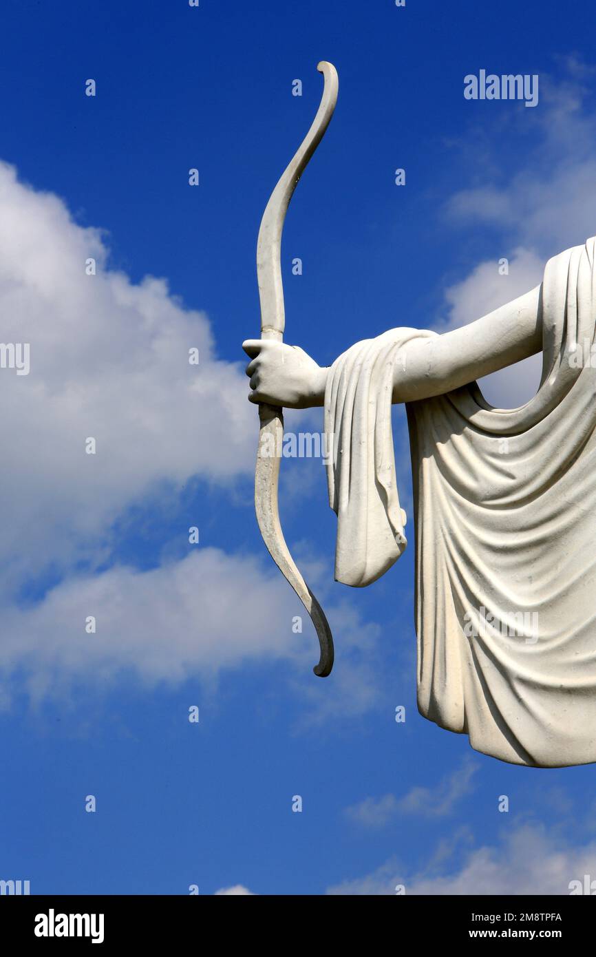 Statue d'Appolon. Champs-sur-Marne. Seine-et-Marne. France. Europe ...