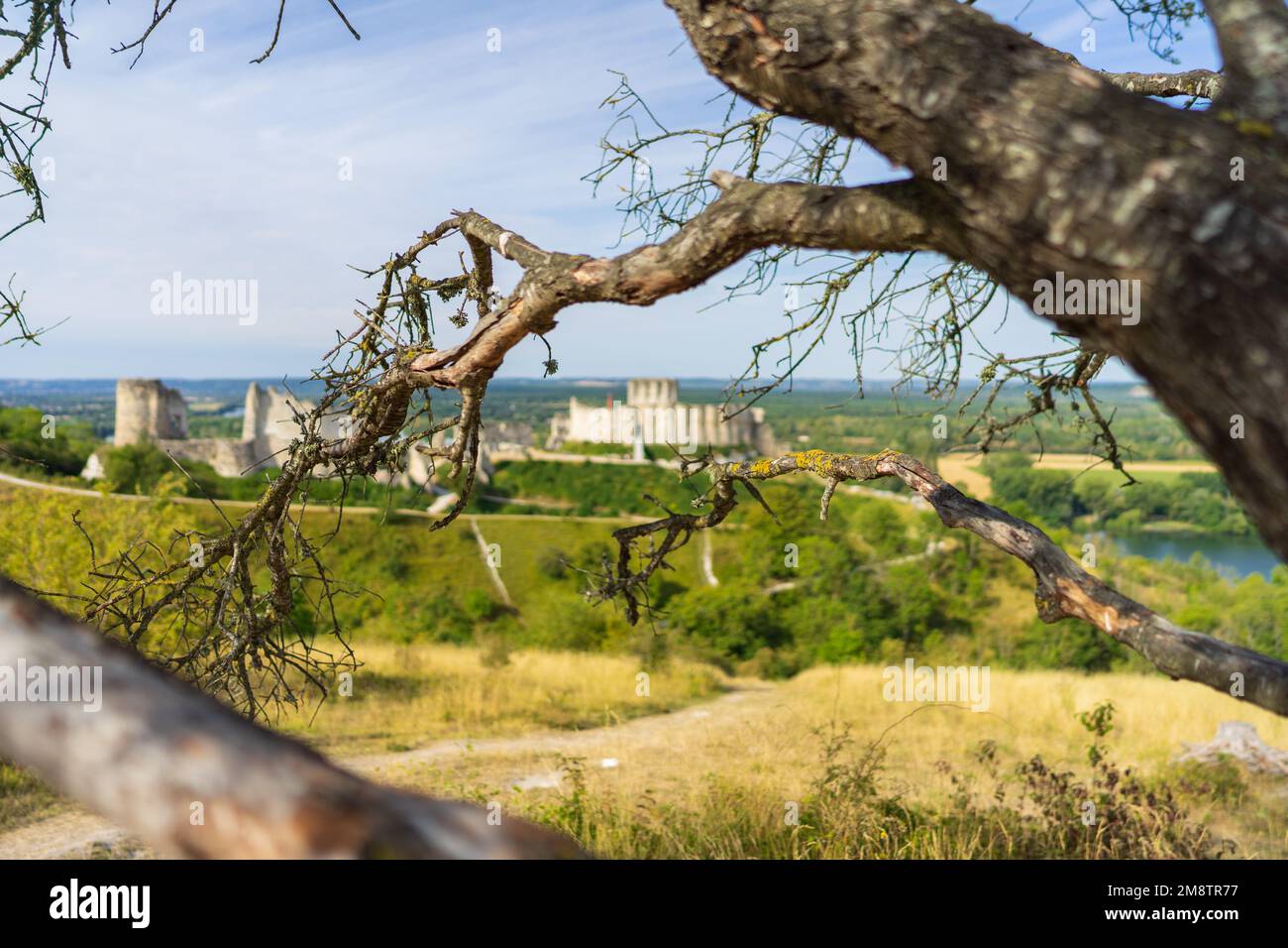 Chateau Gaillard, once the castle of Richard the Lionheart in France ...