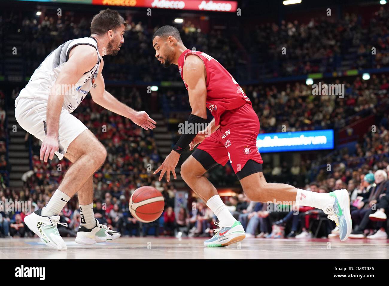 Italy. 14th Jan, 2023. EA7 EMPORIO ARMANI MILANO vs GERMANI BASKET ...