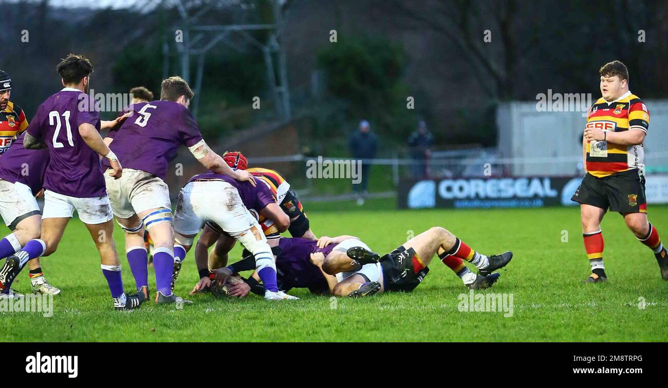 Swansea RFC v Carmarthen Quins Indigo Prem 2023 Stock Photo - Alamy