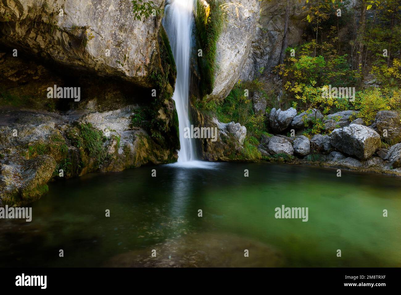 Waterfall on Mountain of The Gods Olympos Stock Photo - Alamy