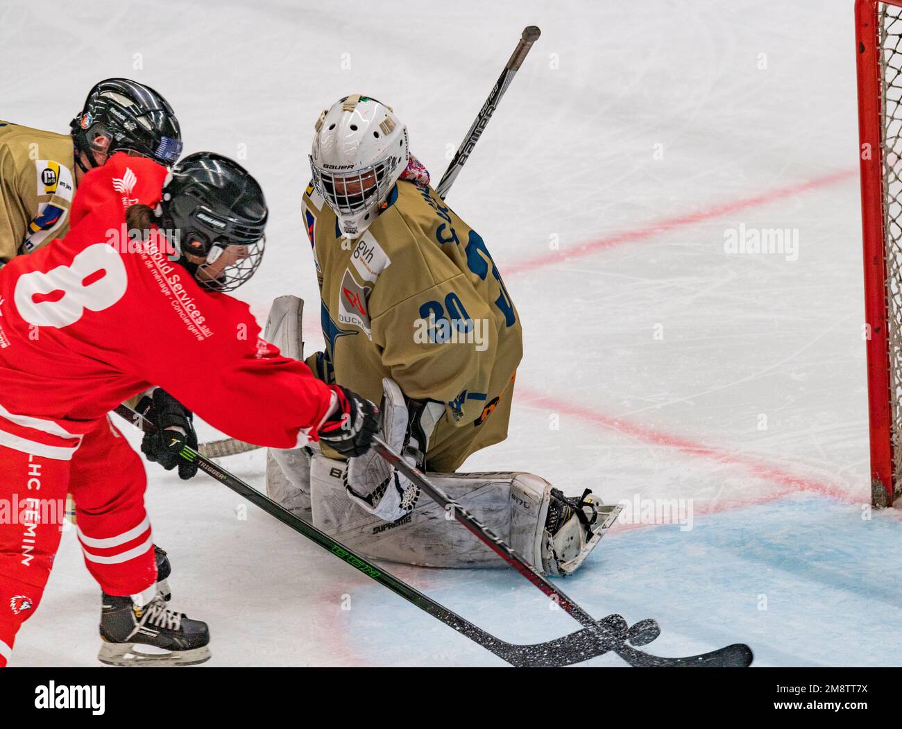Lausanne Switzerland, 01/15/2023: Christa Wallace of Lausanne HC Ladies ...