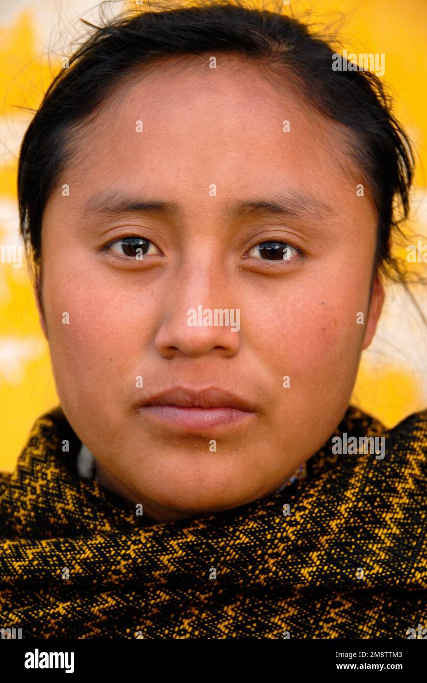Faces of Mexico: Woman in Traditional Garb in Chiapas Stock Photo - Alamy