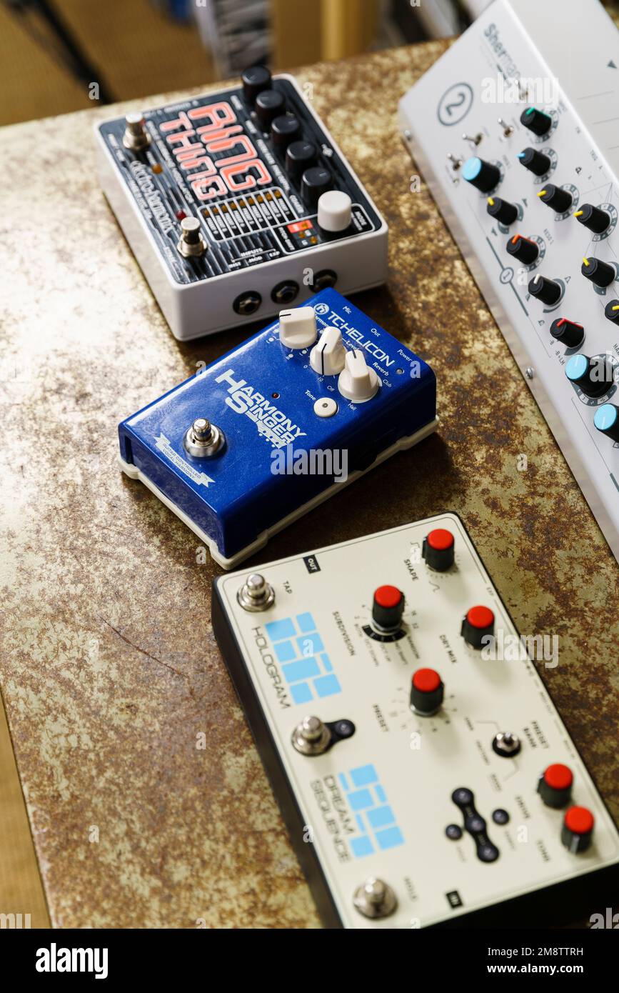 TC-Helicon Harmony Singer effects pedal in a studio Stock Photo - Alamy
