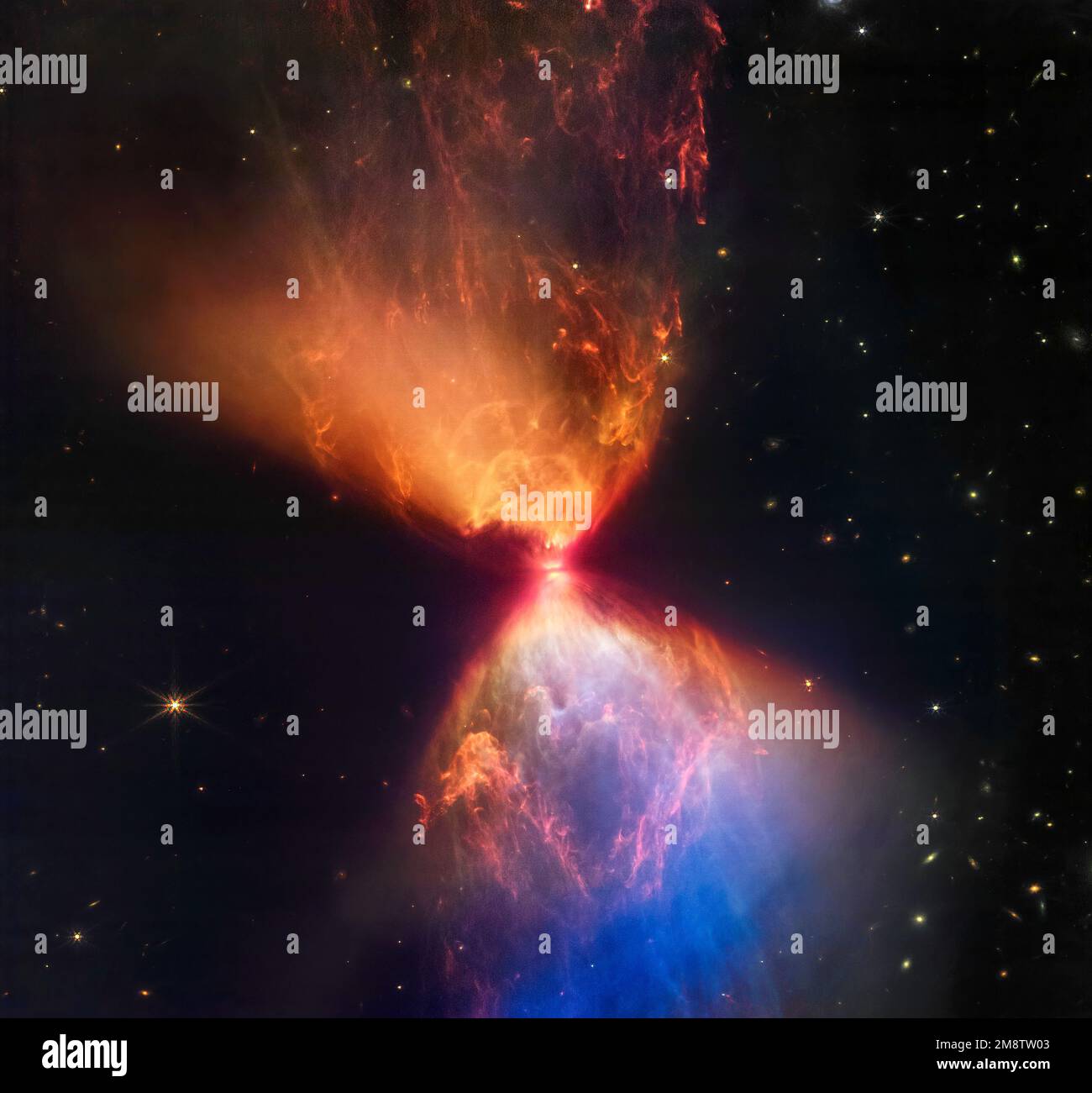 L1527 and Protostar (NIRCam Compass Image) from the James Webb Space ...