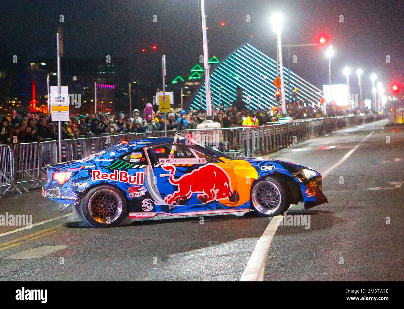 North Wall Quay, Dublin, Ireland. 15th Jan, 2023. Red Bull Showrun ...