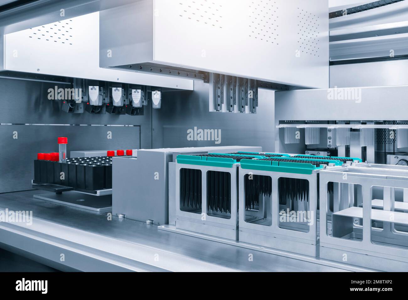 Test tube row. Concept of medical or science laboratory Stock Photo - Alamy