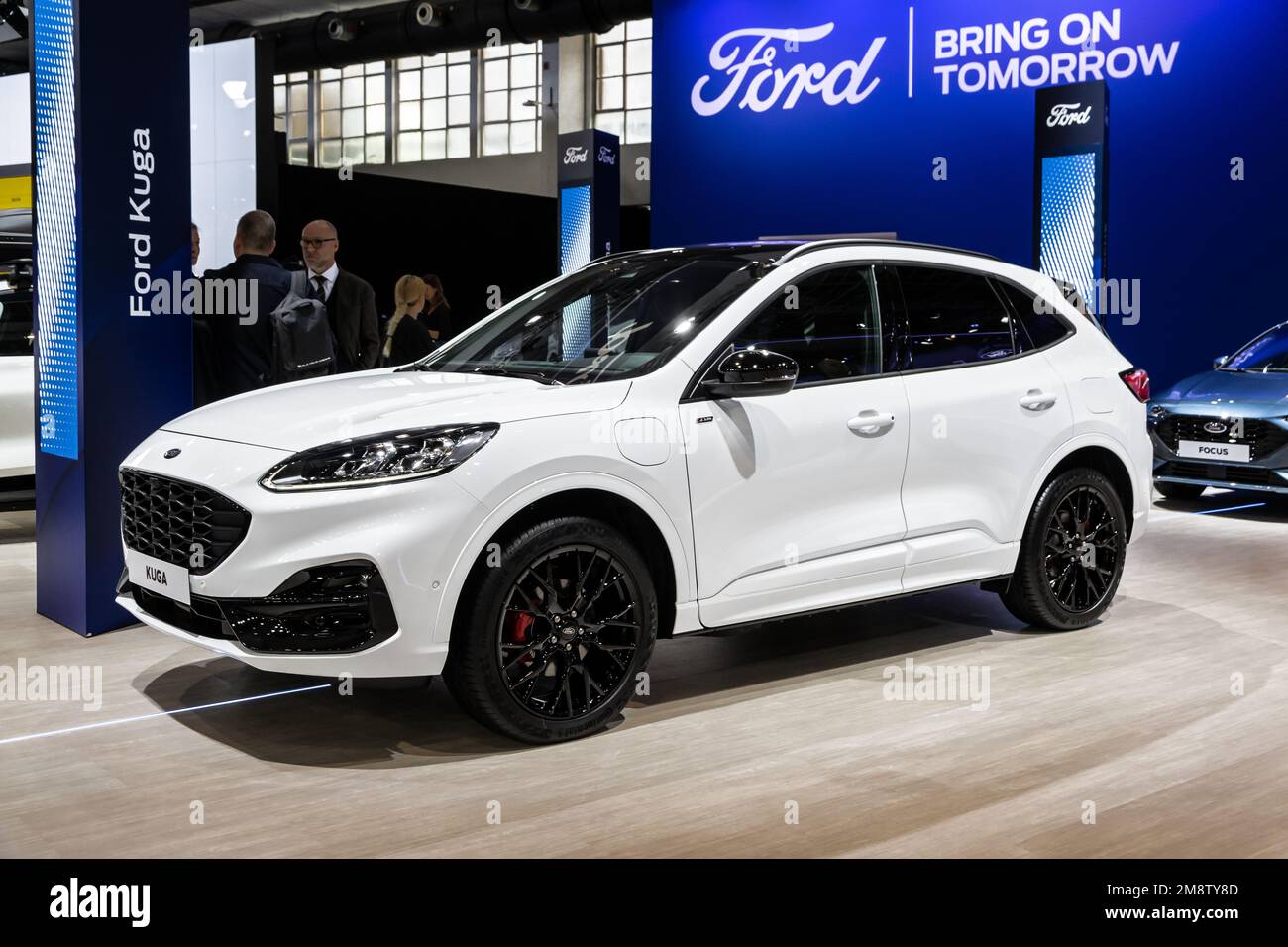 Ford Kuga ST-Line X car at the Brussels Autosalon European Motor Show ...
