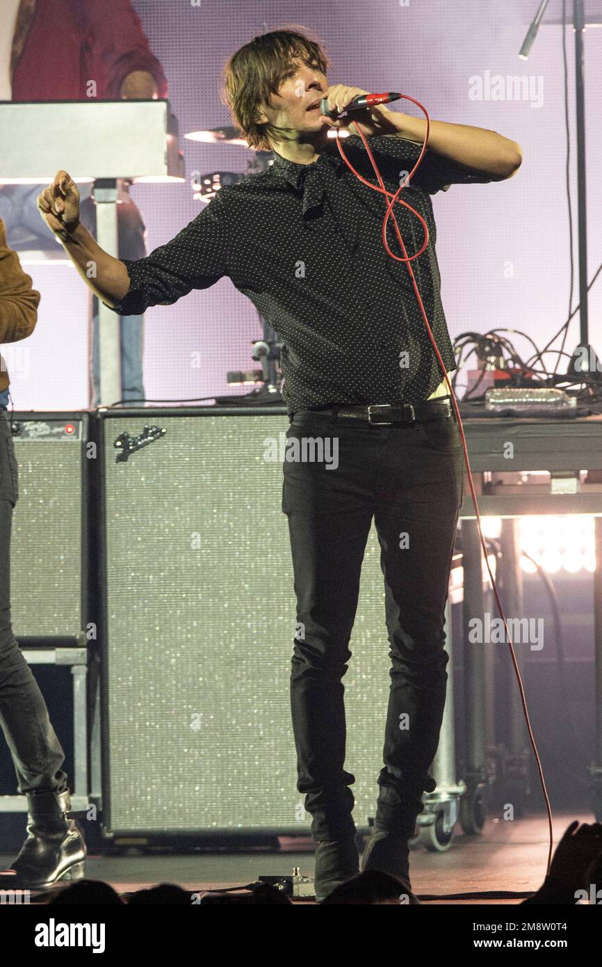 Phoenix lead vocalist Thomas Mars performs during the iHeartRADIO ALTer ...
