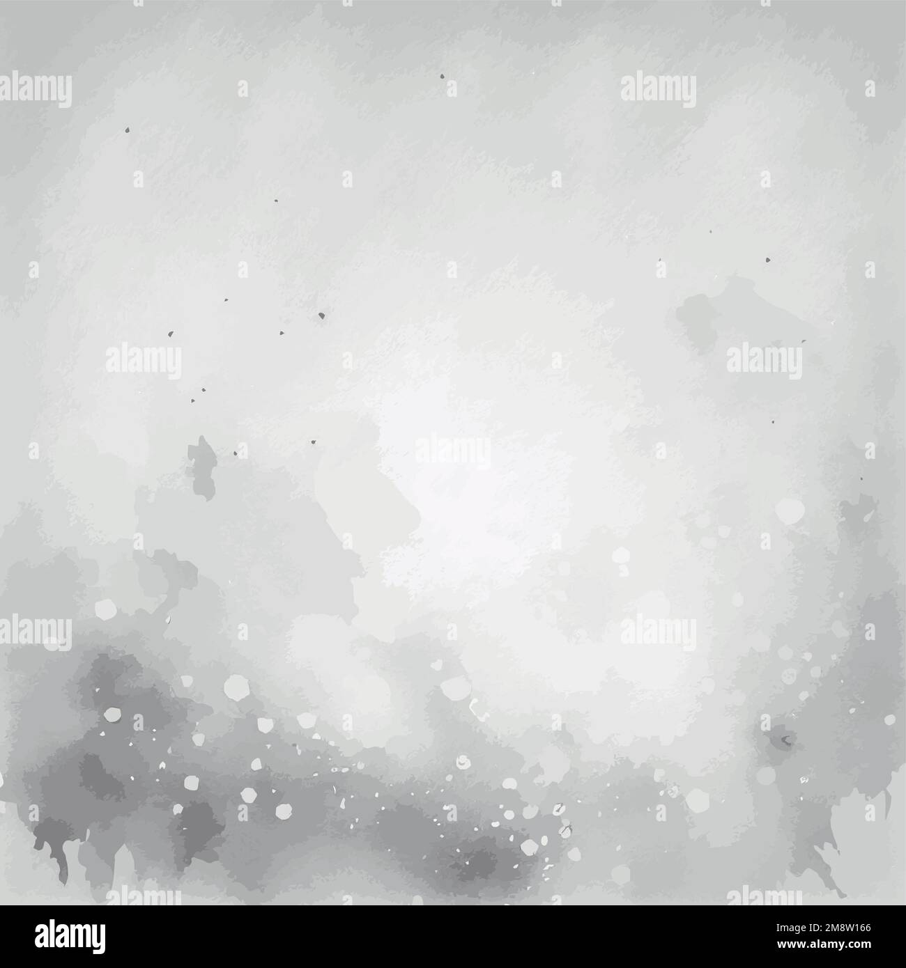 Realistic gray watercolor texture on white background - Vector ...