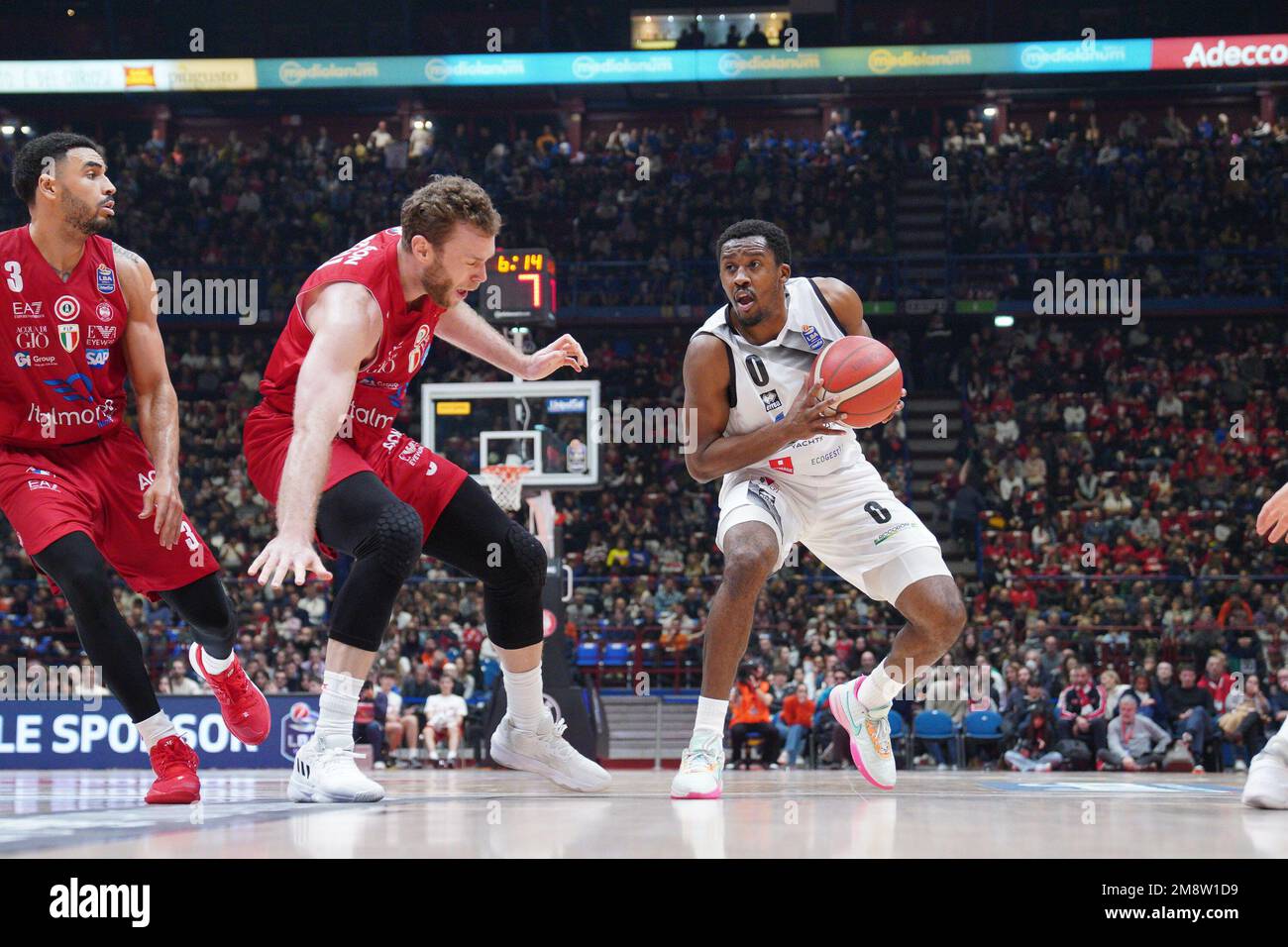 Italy. 14th Jan, 2023. EA7 EMPORIO ARMANI MILANO vs GERMANI BASKET ...