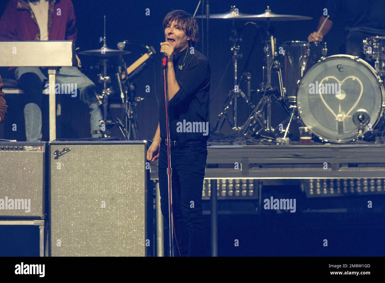 Phoenix lead vocalist Thomas Mars performs during the iHeartRADIO ALTer ...