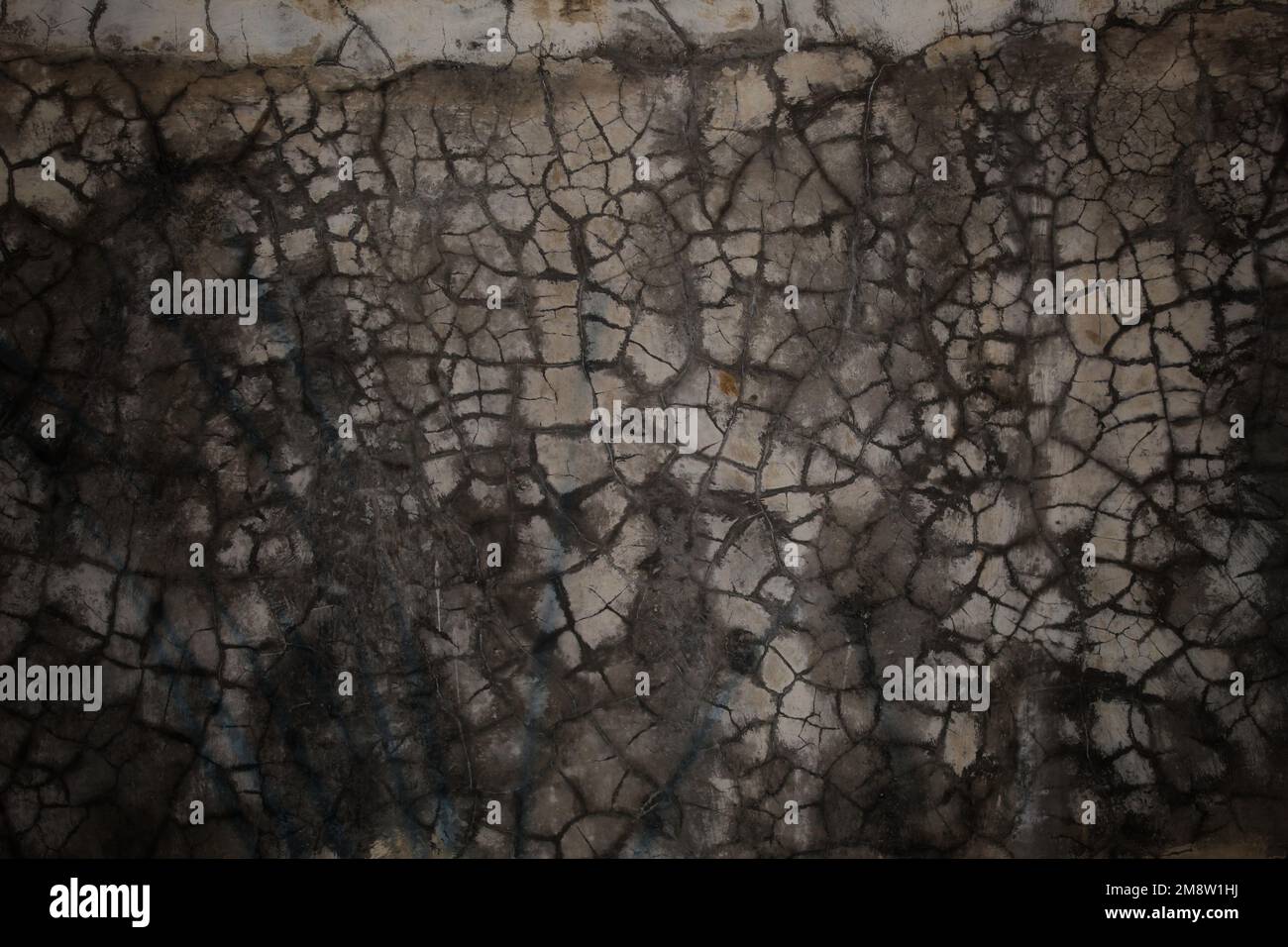 The gray grunge wall with cracks for backgrounds and overlays Stock ...