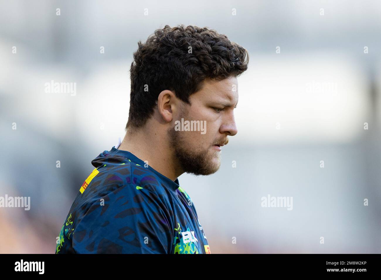 Andre-Hugo Venter of DHL Stormers during the pre-match warm-up ahead of ...