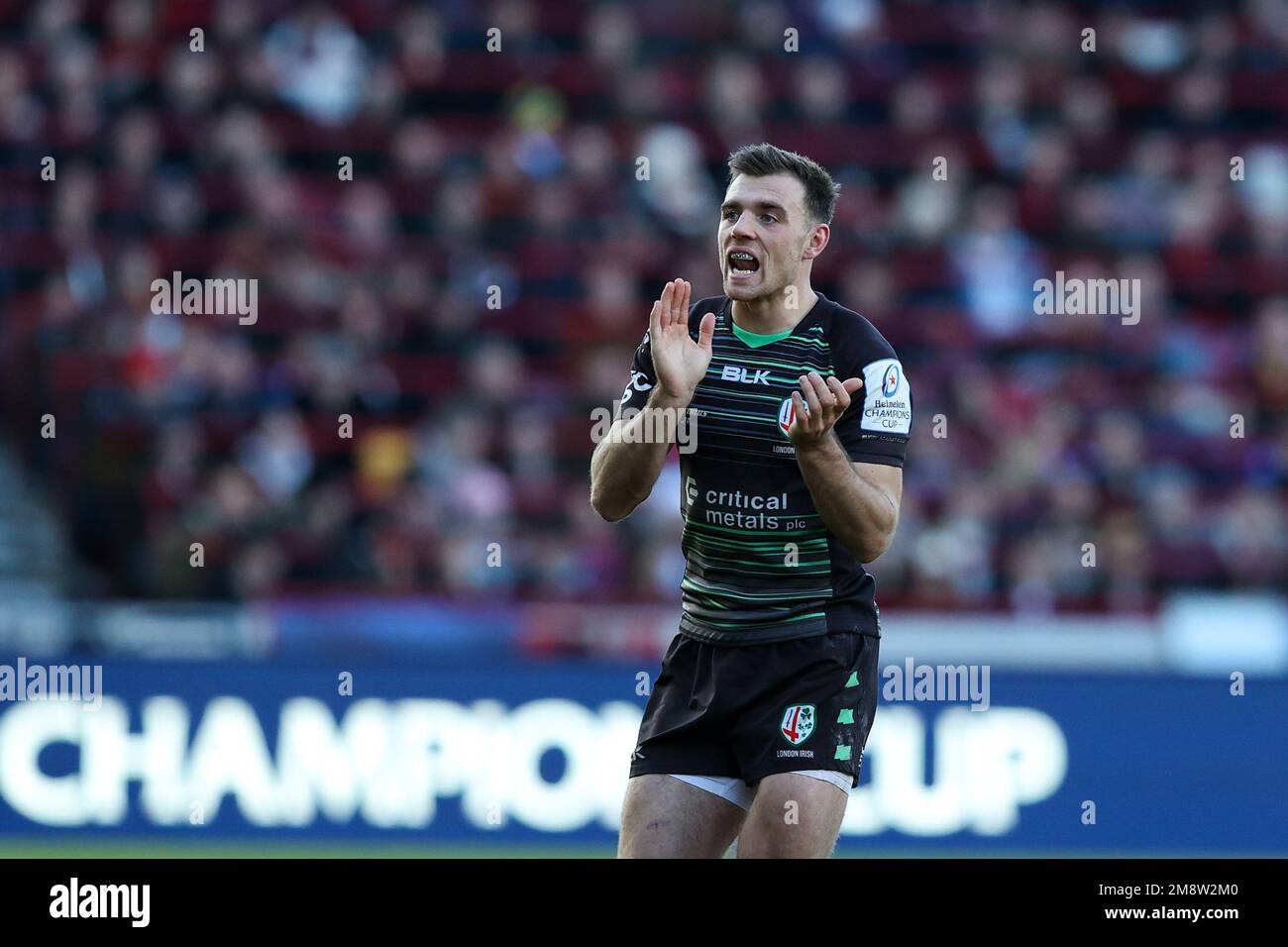 Ben White of London Irish during the European Champions Cup match ...
