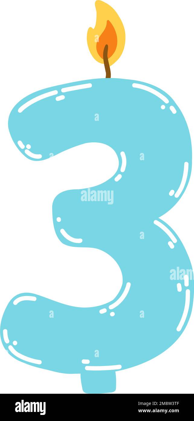 Number three design colorful hi-res stock photography and images - Alamy