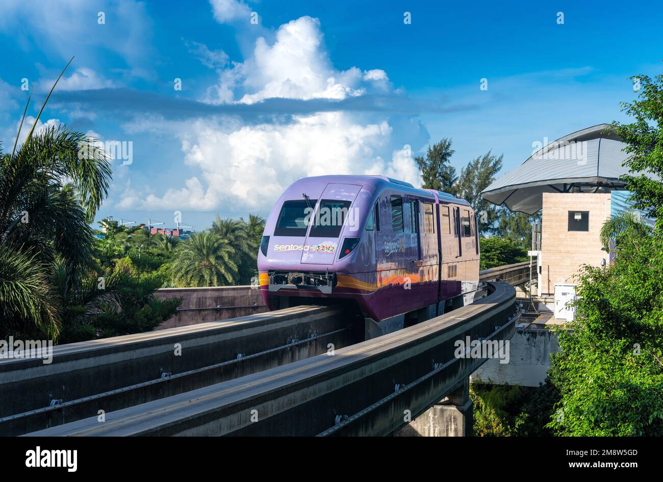 Singapore sentosa rail hi-res stock photography and images - Alamy