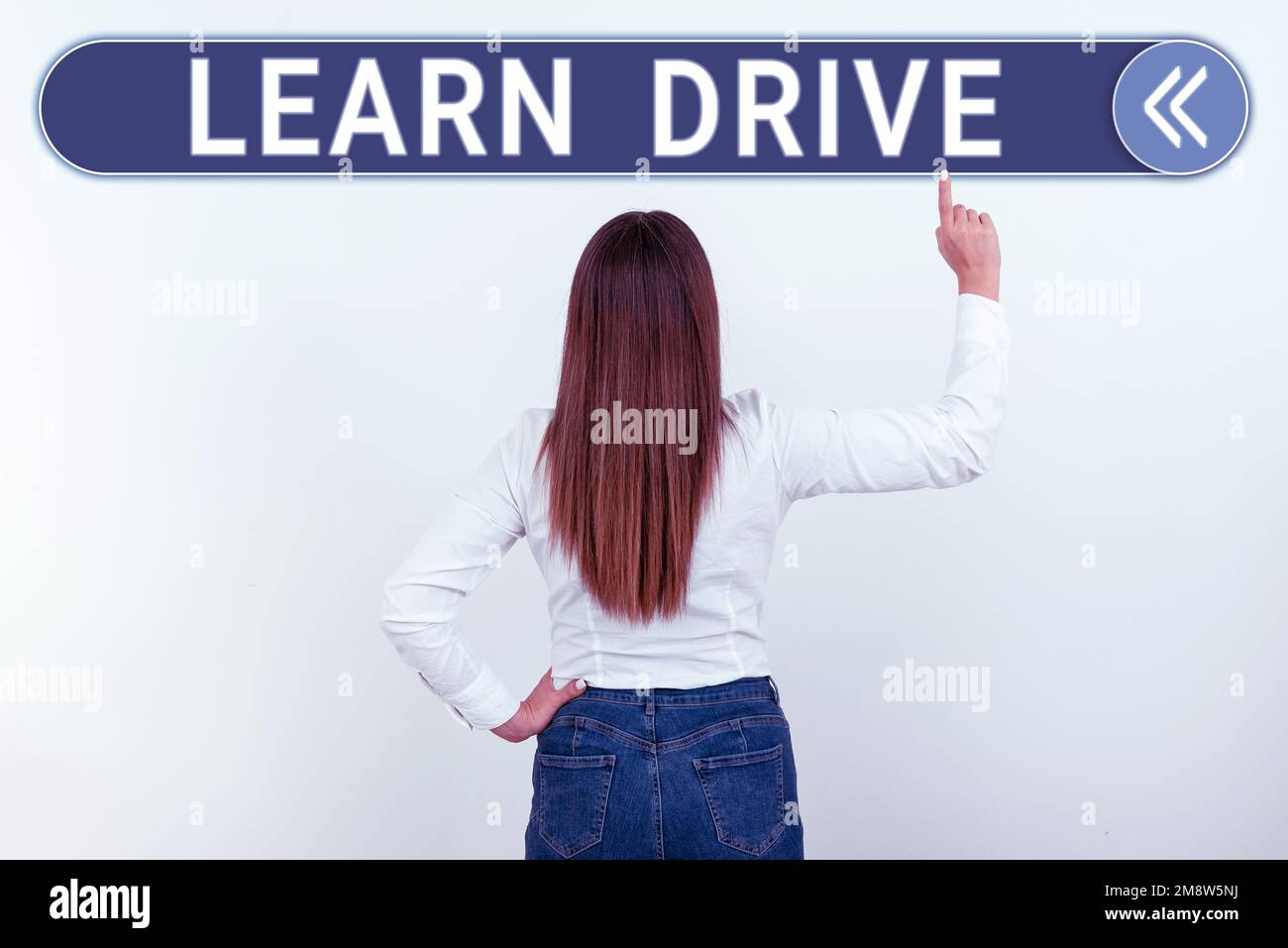 Handwriting text Learn Drive. Internet Concept to gain the knowledge or ...