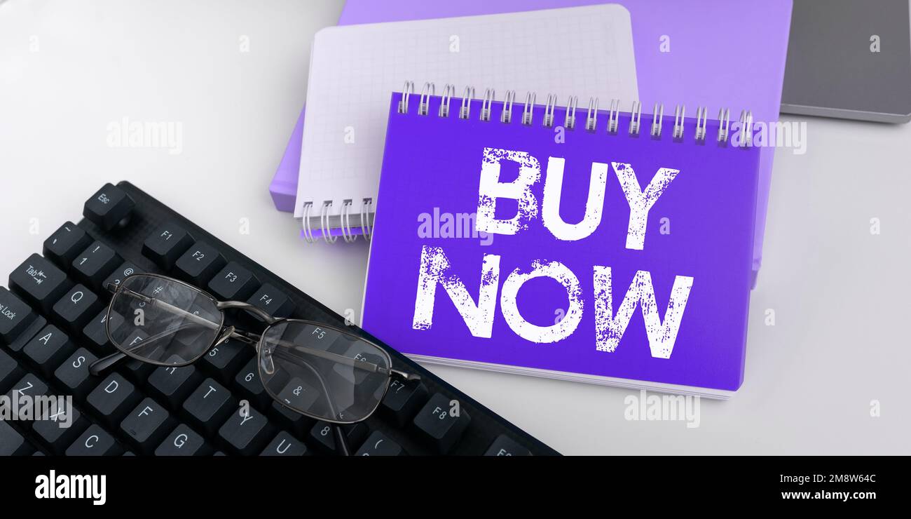 Text showing inspiration Buy Now. Internet Concept asking someone to ...