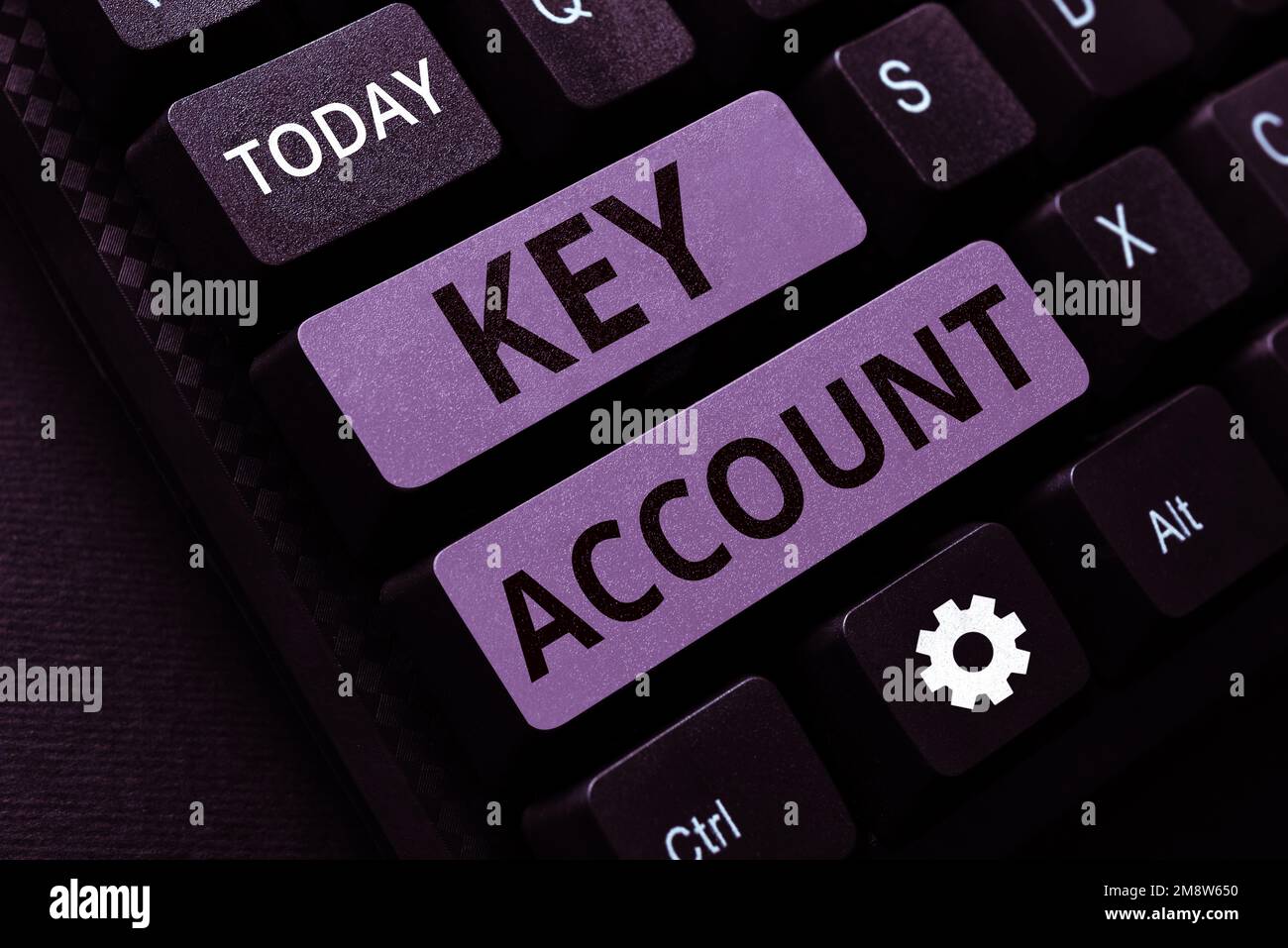 Conceptual caption Key Account. Internet Concept individual approach of ...