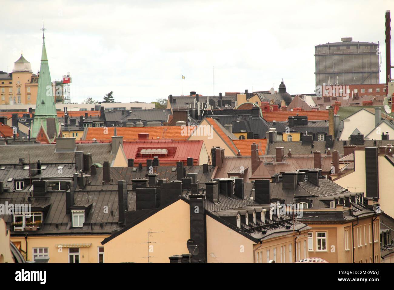 The cityscape in Stockholm with buildings in the town Stock Photo - Alamy