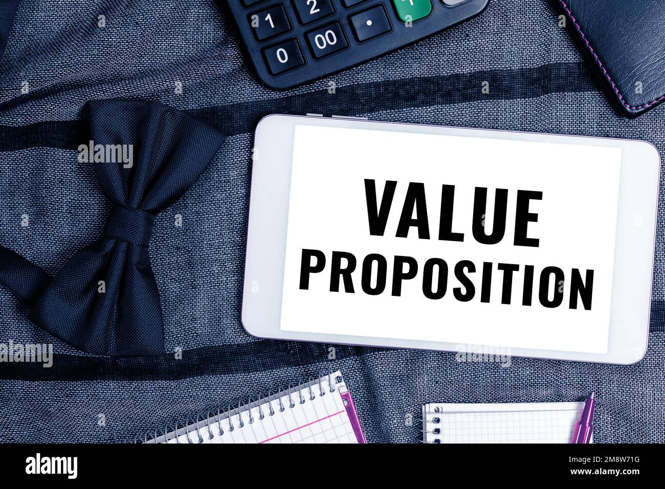 Conceptual display Value Proposition. Business showcase service make ...