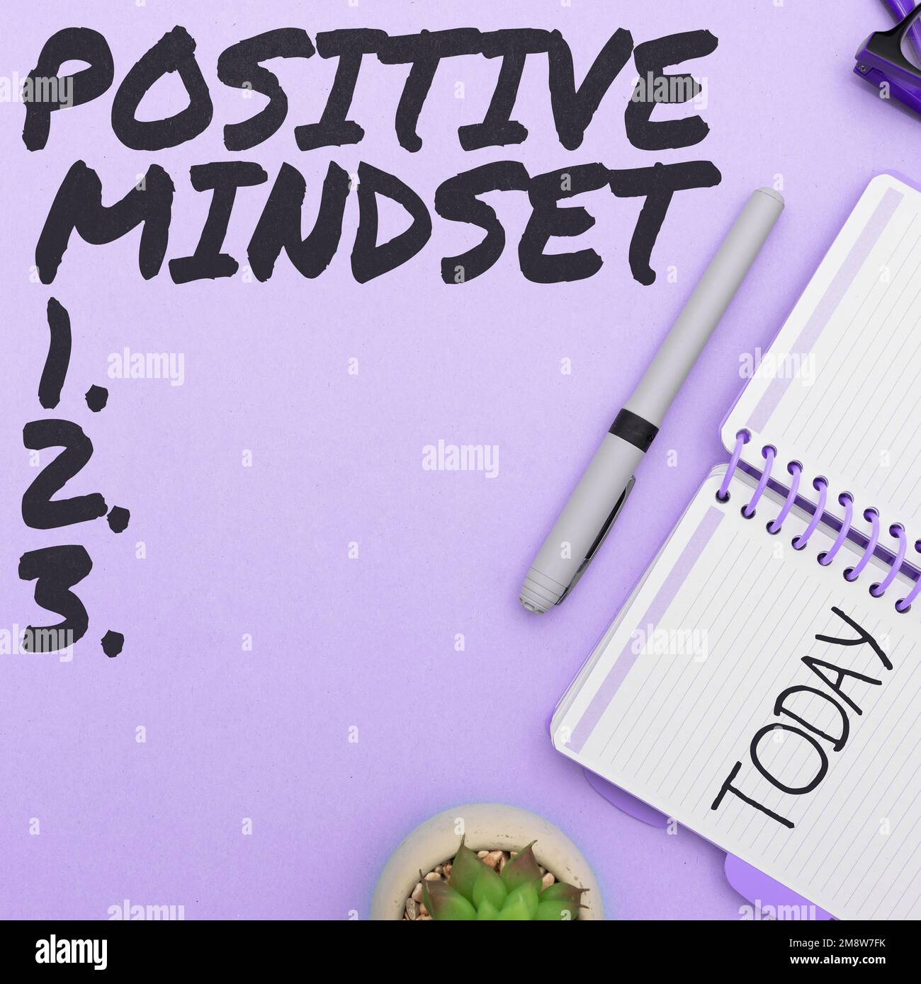 Sign displaying Positive Mindset. Business approach mental and ...
