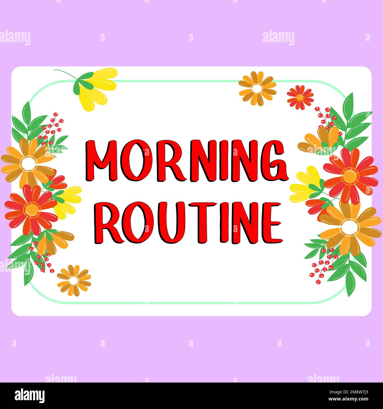 Sign displaying Morning Routine. Conceptual photo initiation of ...