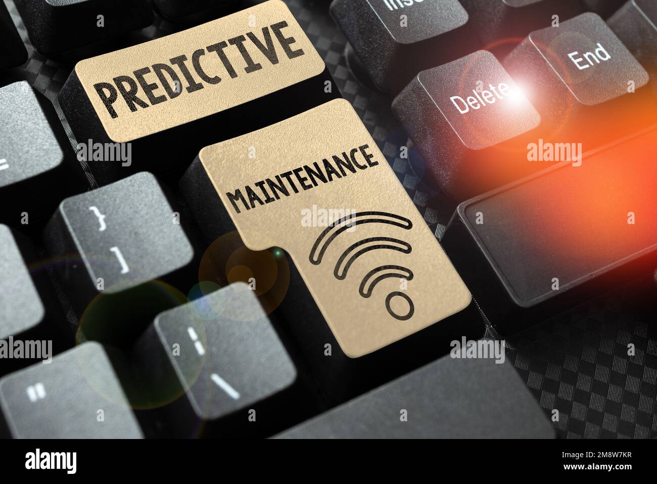 Conceptual display Predictive Maintenance. Internet Concept Predict ...