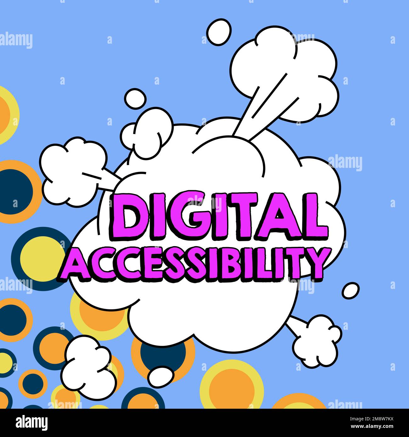 Text sign showing Digital Accessibility. Concept meaning electronic ...