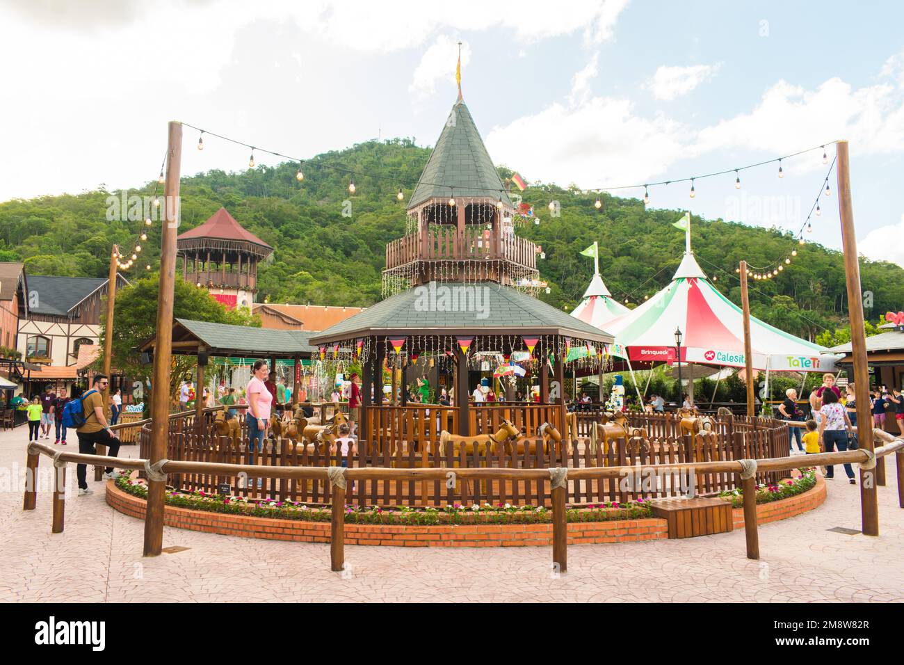 Pomerode, Brazil - Circa December 2022: Alles Park - German theme park ...